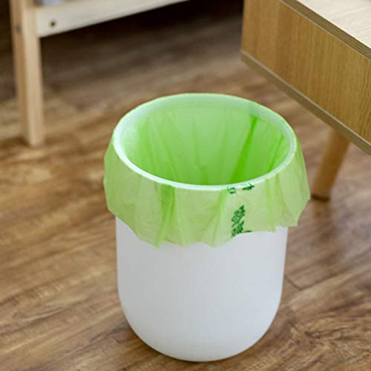 DAMEING Compostable Trash Bags, Biodegradable Food Waste Bag for Home Office, 2.1 Gallon 8Liter, Kitchen Trash Bags (100Pcs)