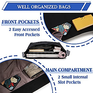 VX VONXURY Crossbody Bag,Lightweight Canvas Shoulder Tote for Women Water Resistant Top Zip Hobo Purse with Adjustable Strap