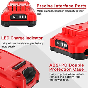 2Pack 3500mAh Lithium Replacement Battery for Craftsman V20 Battery Compatible with Craftsman 20V Battery CMCB201 CMCB202 CMCB202-2 CMCB204 CMCB204-2 CMCB205 CMCB206 20 Volt Cordless Power Tools