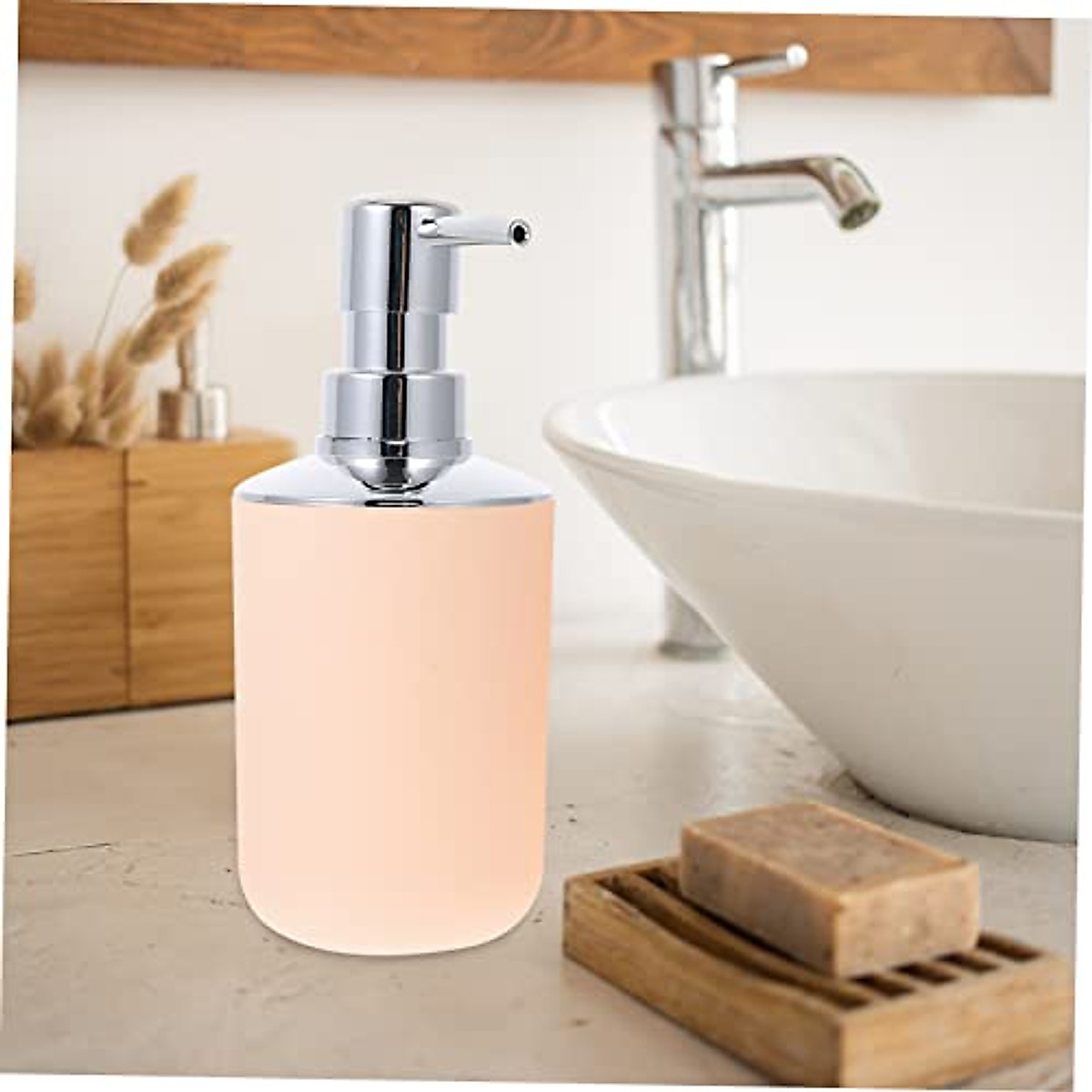 BETOOKY 1 Set Bathroom Set Hand Wash Dispenser Apothecary Storage Jar New Apartment Essentials Foaming Soap Dispenser Bathroom Décor Accessories Soap Dish Black Necessity Bohemian Plastic