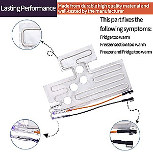 Refrigerator Garage Heater Kit 5303918301,Garage Fridge Heater Compatible with Kenmore Crosley Westinghouse Frigidaire Garage Ready Fridge Kit 253.65802508 CRTE183AWM GRT18C6AW1 WRT18A0AW4