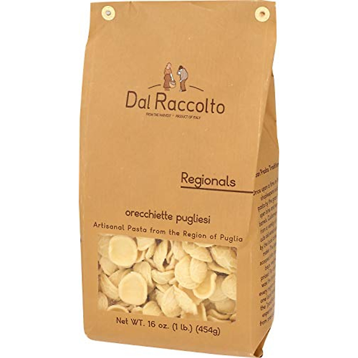 Dal Raccolto Pasta - Orecchiette Pugliesi, 1 lb Bag