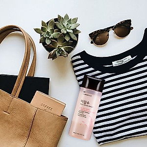 The Face Shop Oil-Free Liquid Eye Makeup Remover, Natural Rice Water Lipstick, Waterproof Mascara & Eyeliner Removal - 120 mL / 4 Oz, K-Beauty