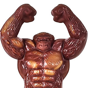 Grebest Teeth Cleaning Dog Toy Dental Dog Toy Dog Toy Realistic Gorilla Shape Chew Toy for Dogs Durable Nylon Bite-Resistant Teeth Grinding Pet Supplies Red