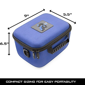 CASEMATIX Miniature Storage Hard Shell Figure Case - 30 Slot Figurine Minature Carrying Case with Adjustable Strap and Accessory Storage Compatible with Warhammer 40k, DnD and More!