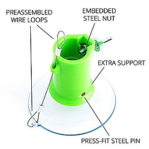 STAUBER Best Bulb Changer with PowerLatch Extension Pole (Large Suction, 4 Feet)