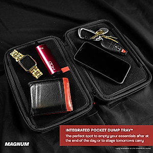 Clip & Carry Bundle of Magnum & Adequate Sized EDC Storage Cases w/Integrated Valet Dump Tray