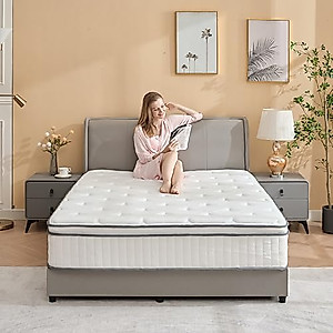 wOod-it Full Mattress, 10 Inch Full Mattress with Foam and Spring Hybrid Mattress, Medium Firmness, Durable Support, Certified Safe Foams & Fabric