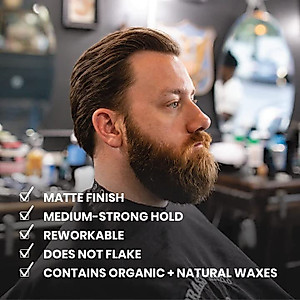 Billy Jealousy Headlock Hair Molding Cream, Hair Styling Cream for Men with Strong All-Day Hold, Natural Matte Finish Hair Cream for All Lengths, 3 Ounce