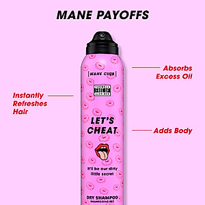 MANE CLUB Let's Cheat Dry Shampoo, cruelty free, vegan, no sulfates or parabens, 4.3 Oz