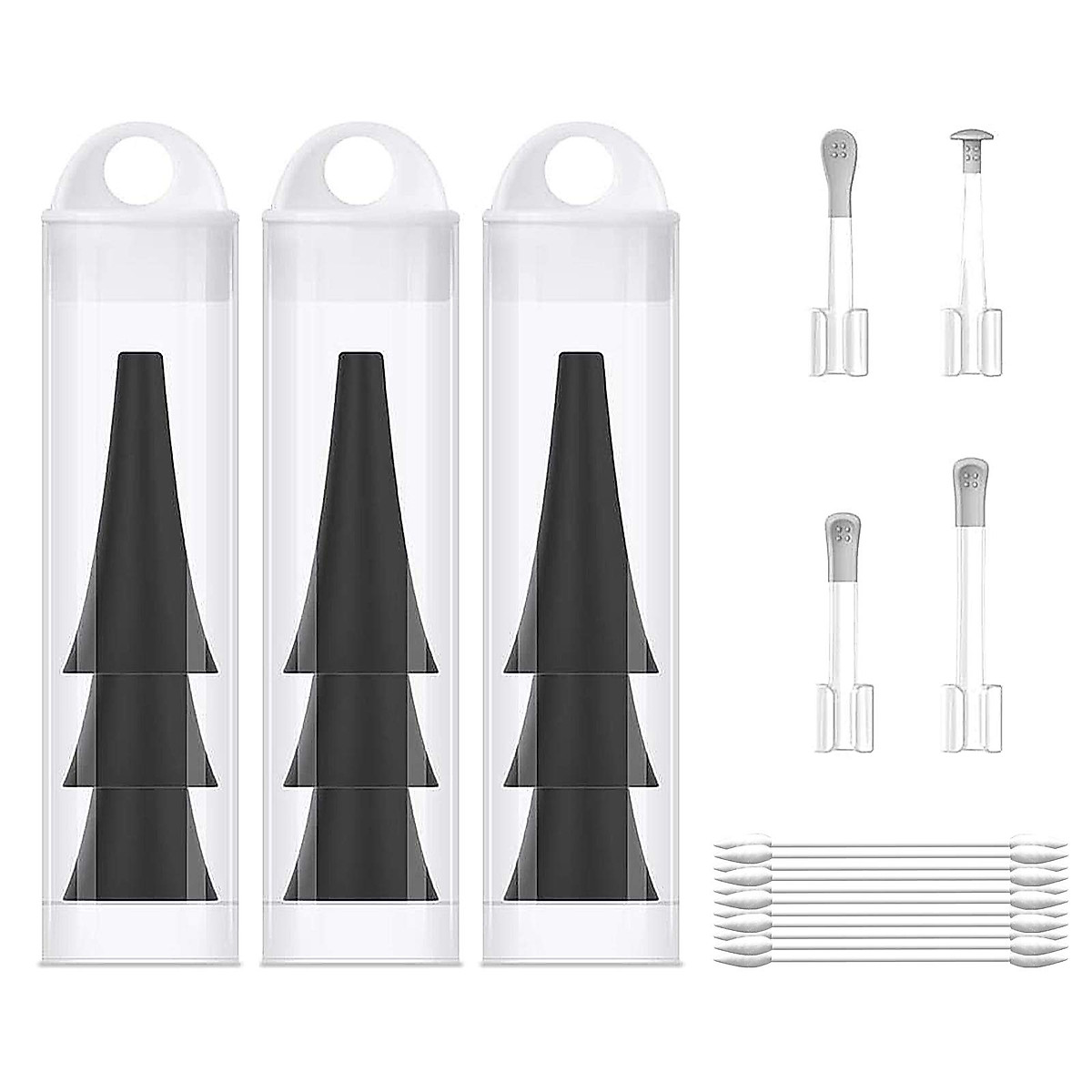 Teslong Otoscope Accessories: 9 Disposable Speculums, 4 Ear Picks, 1 Pack of Q-Tips, Accessories for NTE100i Ear Camera Ear Scope, 0.16 inch or 4.3mm Dia.