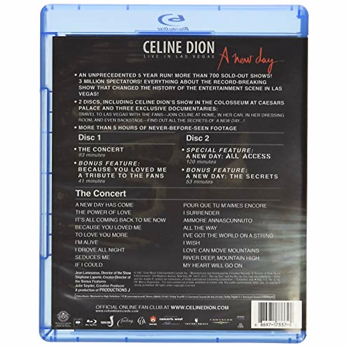 Live In Las Vegas - A New Day... [Blu-ray]