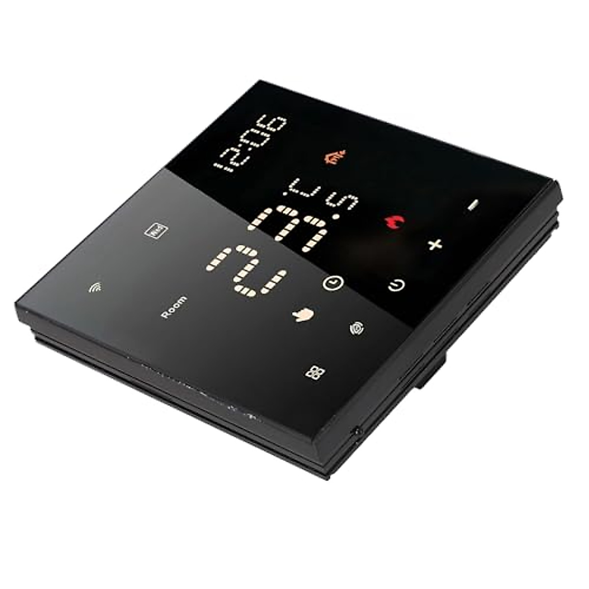 Household Thermostat, Mobile Phone Control Touch Screen 7-Day Programmable High Smart Thermostat Practical Flame Retardant 100-250VAC for Room (3A Water Floor Heating Wall