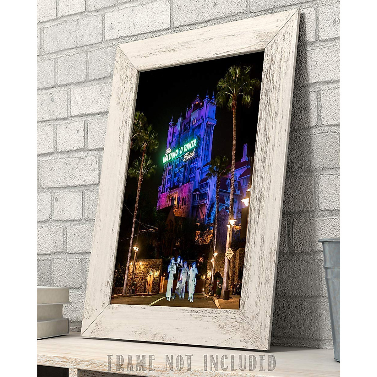 Tower of Terror with Ghosts - 11x14 Unframed A Print - Great Children's Room Decor and Gift for Disney Fans Under $15