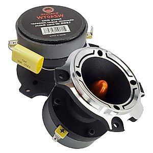 2X Gravity WZ40TW 2400 Watts Maximum Power Handling Warzone Series Heavy Duty Titanium Super Tweeter Loud Speaker 4-Ohms Aluminum Frame -2nd Gen