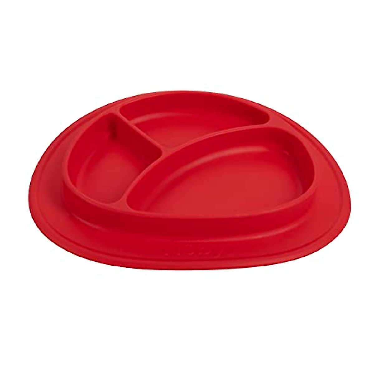 Nuby Silicone Sure Grip Miracle Mat, Fits Most High Chairs, 6 M+, Red