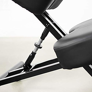DRAGONN by VIVO Ergonomic Kneeling Chair, Adjustable Stool for Home and Office - Improve Your Posture with an Angled Seat - Thick Comfortable Cushions, Black, DN-CH-K01B