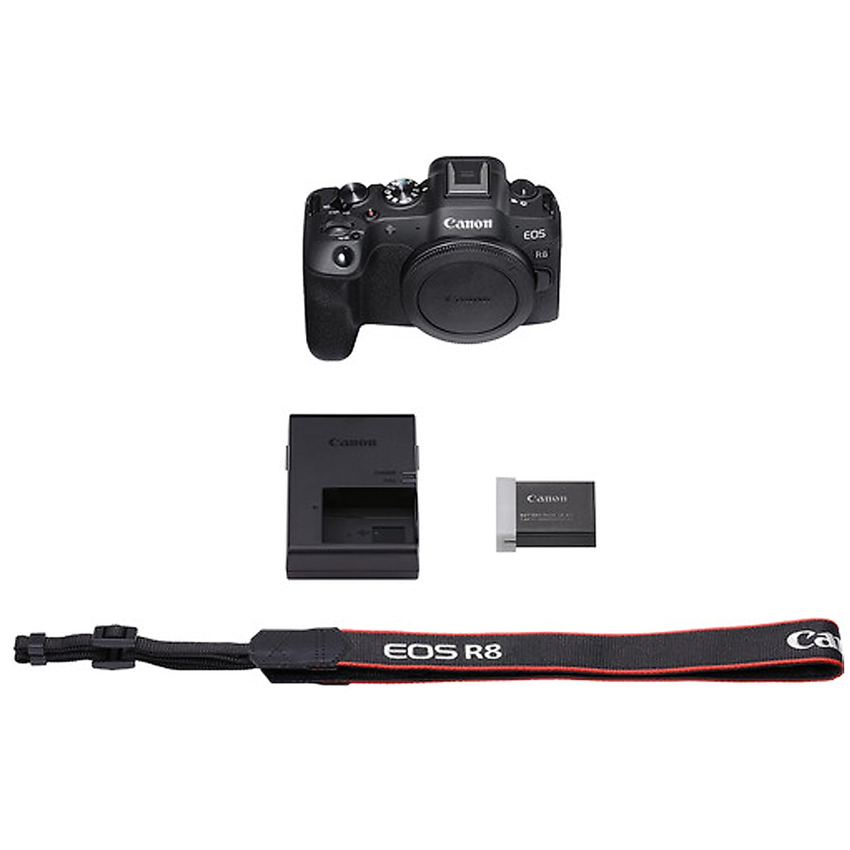 Canon EOS R8 Mirrorless Camera Body + 128GB Pro Speed Memory + Case + Tripod + Software Pack -Proffesional Bundle (Renewed)