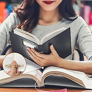 5 Pcs Resin Bookmark and Book Page Holder, Cute Bookmarks, Bookmarks for Women, Transparent Dried Flower Bookmarks with Colorful Silky Tassel Set Gift for Women Girls Kids Book Lovers