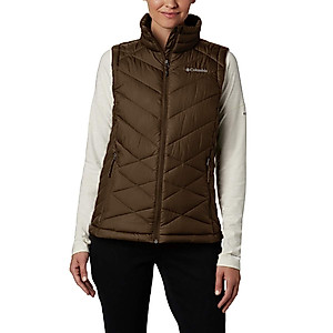 Columbia Women's Heavenly Water Resistant Insulated Vest Olive Green