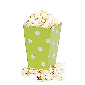 ULTECHNOVO 36pcs Popcorn Boxes Popcorn Cartons Popcorn Holder Popcorn Case Container Polka Dot Popcorn Boxes Popcorn Containers