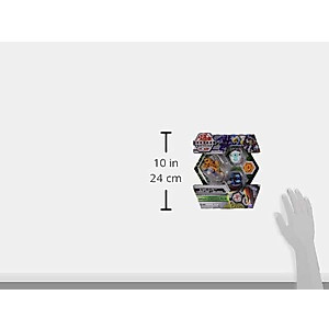 Bakugan Starter Pack 3-Pack, Fused Trox x Nobilious Ultra, Armored Alliance Collectible Action Figures