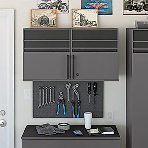 SystemBuild Evolution Shelby 2 Door Garage Wall Cabinet, Graphite