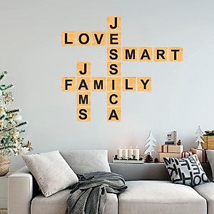 4'' Letter Stencils and Numbers Reusable Plastic, 36 Pcs Alphabet Art Craft Stencils, Number Symbol Templates Letter Stencils for Wood, Wall, Script Boat,Fabric, Rock, Chalkboard, Signage