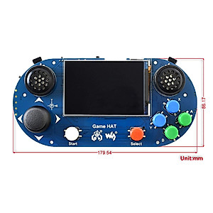 Game HAT for Raspberry Pi 3B+/3B/2B/B+/A+/Zero/Zero W Portable Game Console Gameboy 3.5inch IPS Screen with Gamepad Joystick