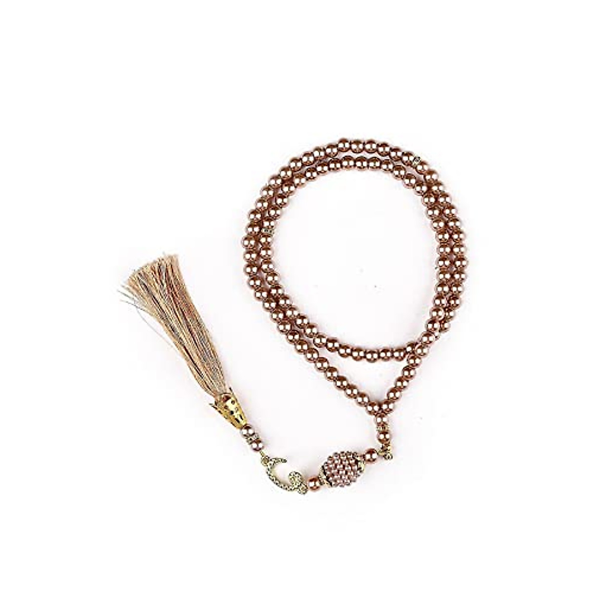 Muslim Prayer Rug, Yaseen Surah Pocket-Size Book & Prayer Beads Set, Perfect Islamic Gift I Mawlid Gift I Suitable for Men, Women and Kids | Islamic Ramadan Eid Gifts(Gold, 1 Sets)