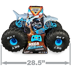 Monster Jam, Official Mega Megalodon All-Terrain Remote Control Monster Truck for Boys and Girls, 1:6 Scale, Kids Toys for Ages 4-6+
