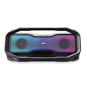 Altec Lansing Rockbox XL 2.0 Portable Bluetooth Wireless Speakers with Led Lights, IP67 Waterproof and Durable for Outdoor, 20 Hours Battery with App Control