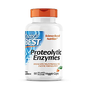 Doctor's Best Proteolytic enzymes, Digestion, Muscle, Joint, Non-GMO, Gluten Free, Vegetarian, 90 Veggie Caps