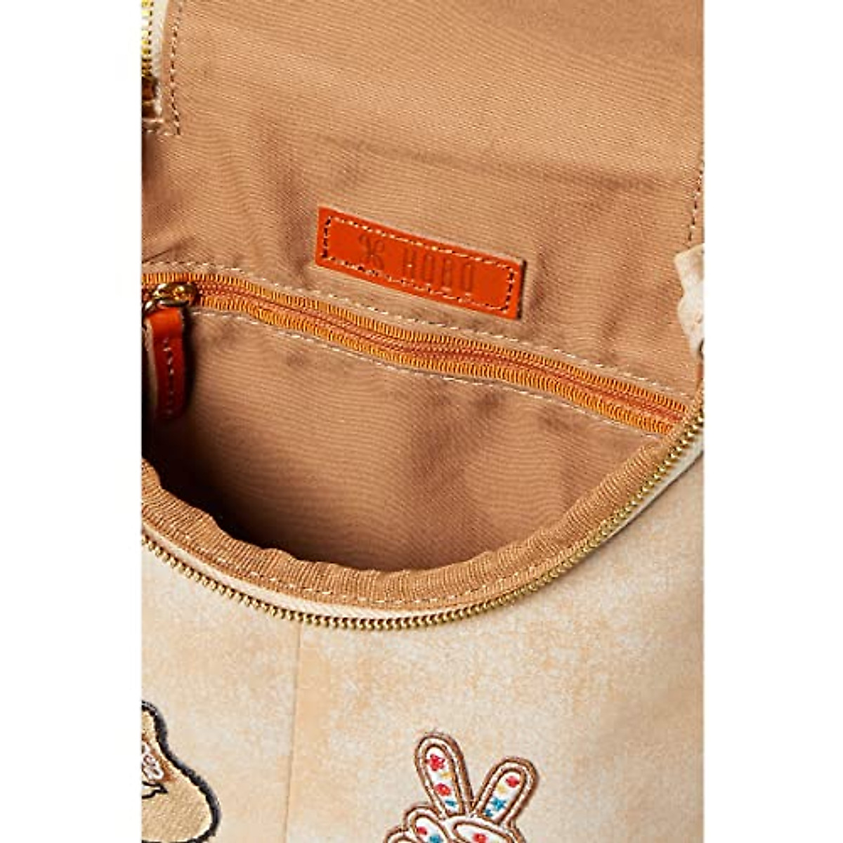 HOBO Fern Stylish Bag for Women - Leather Construction with Top Zip Closure, Printed Lined Interior, and Adjustable Crossbody Strap Bag Fresh Ginger One Size One Size