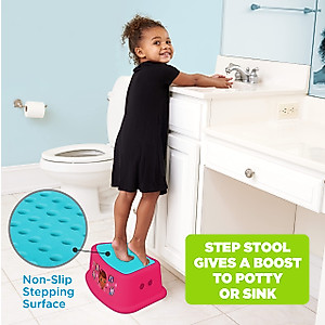 Disney's Doc McStuffins Essential Kid's Toilet Training Combo Kit - Contour Step Stool & Soft Potty Seat, Pink, 2 Piece