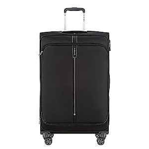 Samsonite Unisex Adults’ Luggage Suitcase, Black, Spinner L Expandable (78 cm-112.5 L)