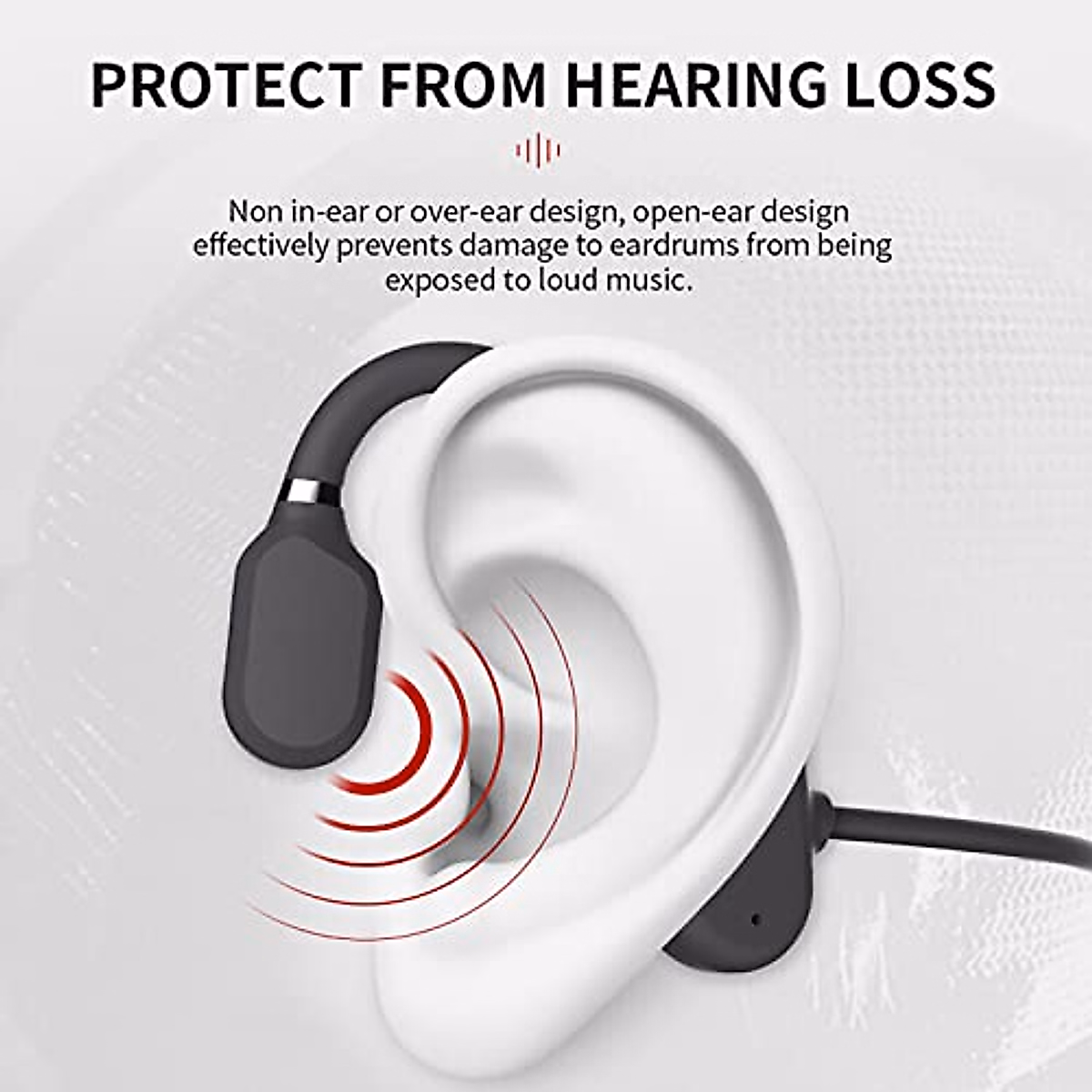 Yanvan Wireless Bluetooth Headset Ear Hook Earphone Over-Ear Sports Headphones Bone Conduction Bluetooth Headset (Green)