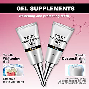 CHICY 2023 Upgraded Teeth Whitening Kit – Latest White Edition, Advanced Home Dental Whitening System with LED Light, Carbamide Peroxide Gel, Custom Trays - Safe, Effective, and Fast Results