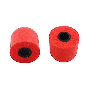 ALXCD Foam Ear Tips Compatible with 4.0mm Connect Hole, Medium Size 4 Pairs Soft Memory Foam Earbud Tips, Fit for Most in-Ear Headphones, Foam, Black Gray Red Blue