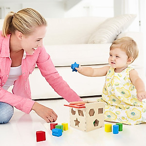 Imagination Generation Wooden Wonders Smart Shapes Sorting Cube (12pcs)