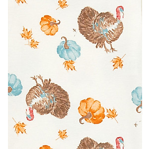 Burt's Bees Baby Baby 2-Piece Family Jammies Matching Holiday Organic Cotton Pajamas, Turkey Time, 24 Months