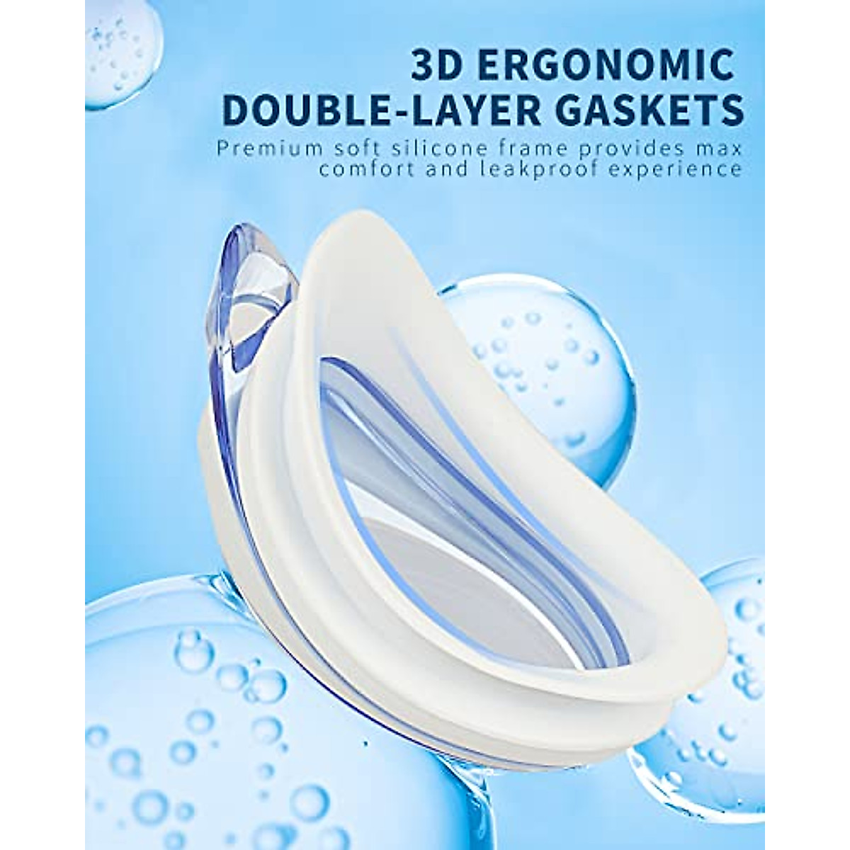 Aegend 2 Pack Swim Goggles, Swimming Goggles Flat Lenses Adult Men Women Youth