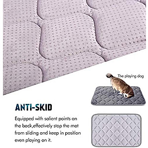 Hero Dog Bed Large Crate Pad Mat Soft Washable 42 inch Kennel Pad Pet Beds Non Slip Cat Dog Mattress