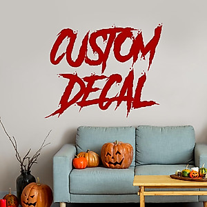 CRYPTONITE Halloween Decor for Your Halloween Party | Halloween Party Supplies | Halloween Bats Wall Decor | Halloween Decorations Indoor for Your Home Decor | Multi Size and Terrifying Font Options