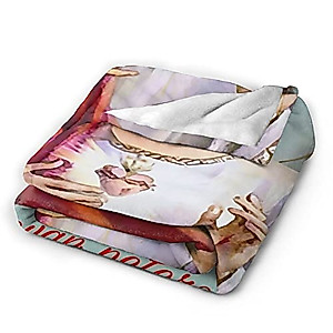 MEROHORO Evan Peters Blanket (3 Sizes), Warm, Lightweight & Cozy, Super Soft & Comfy Flannel Blanket, Fleece Blanket, Microfiber Anti-Pilling Plush Blanket for Couch, Bed, Sofa, 80"x60"