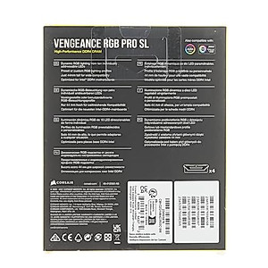 CORSAIR Vengeance RGB PRO SL 32GB (4x8GB) DDR4 3600 (PC4-28800) C18 1.35V - White