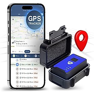 Brickhouse Car Trackers for Your Vehicle - Spark Nano 7 GPS Tracker with Magnetic Waterproof Case - Hidden Real-Time 4G LTE Vehicle Finder - GPS Tracking Device for Cars & More - Subscription Required