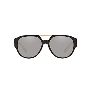Versace Man Sunglasses Black Frame, Dark Grey - Polar Lenses, 58MM