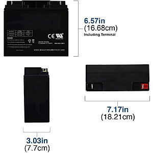 Replacement Battery for Model # RD907500P 7,500-Watt 420 cc Gasoline Powered Electric Start Portable Generator Replacement Battery Beiter DC Power