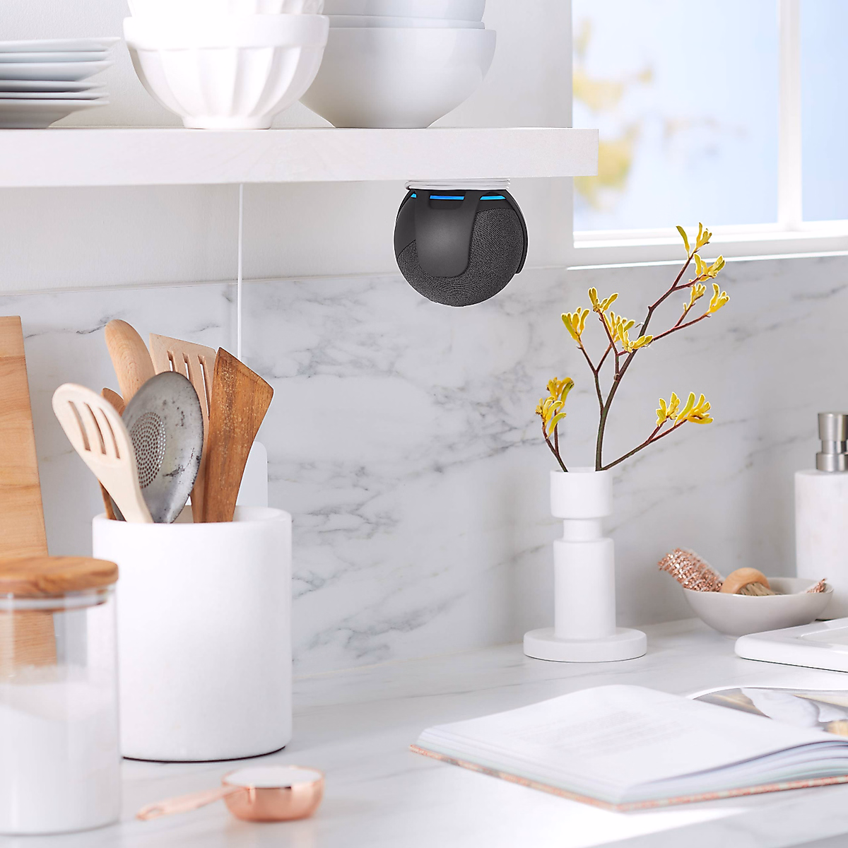 Made For Amazon Wall Mount, White, for Echo Dot (4th generation)